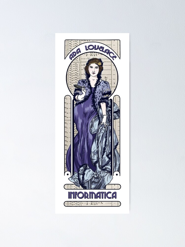 "Our Lady of Algorithms, Ada Lovelace" Poster for Sale by Nosynonym ...