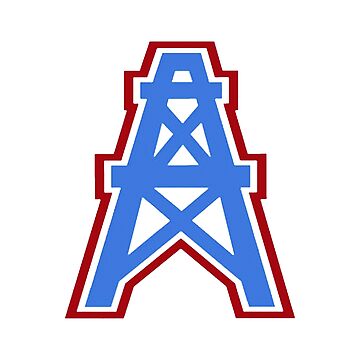 "Retro Houston Oilers" Sticker for Sale by Illustrared | Redbubble