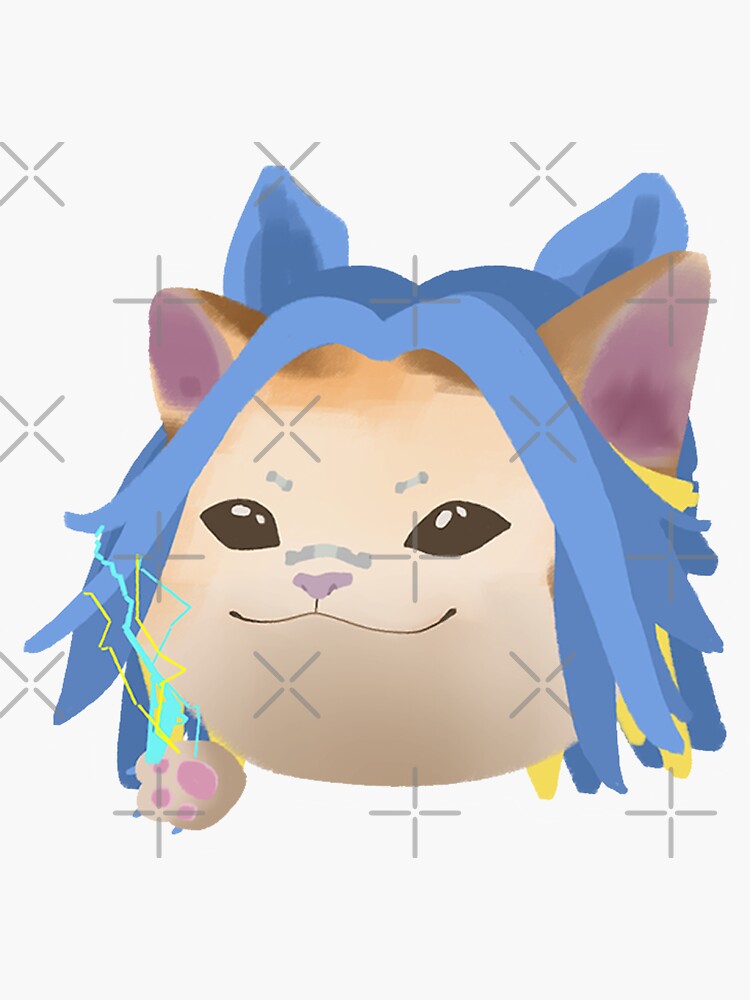 "Nyoom Cat" Sticker for Sale by Honeydew-milkT | Redbubble