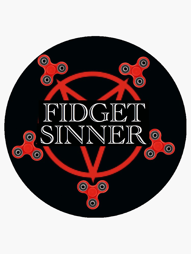 "Fidget Spinner Sinner" Sticker by gershwindows7 | Redbubble