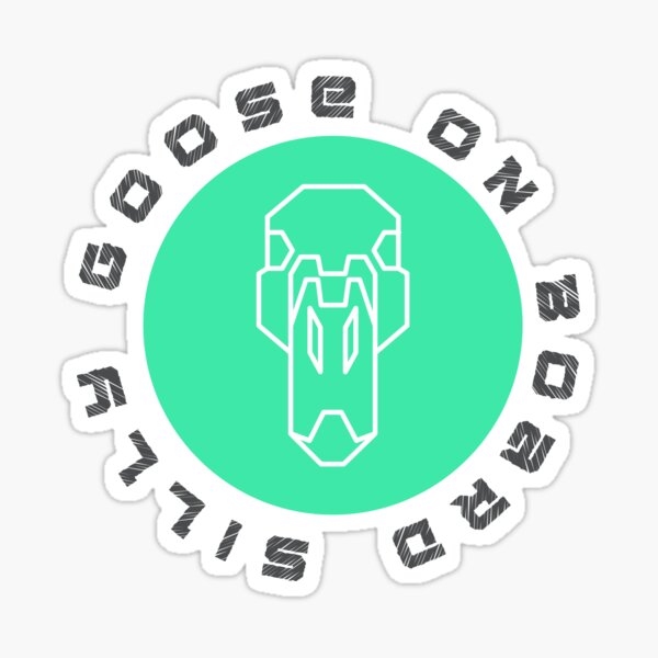 "Silly goose on board - surfing goose on the loose" Sticker for Sale by ...