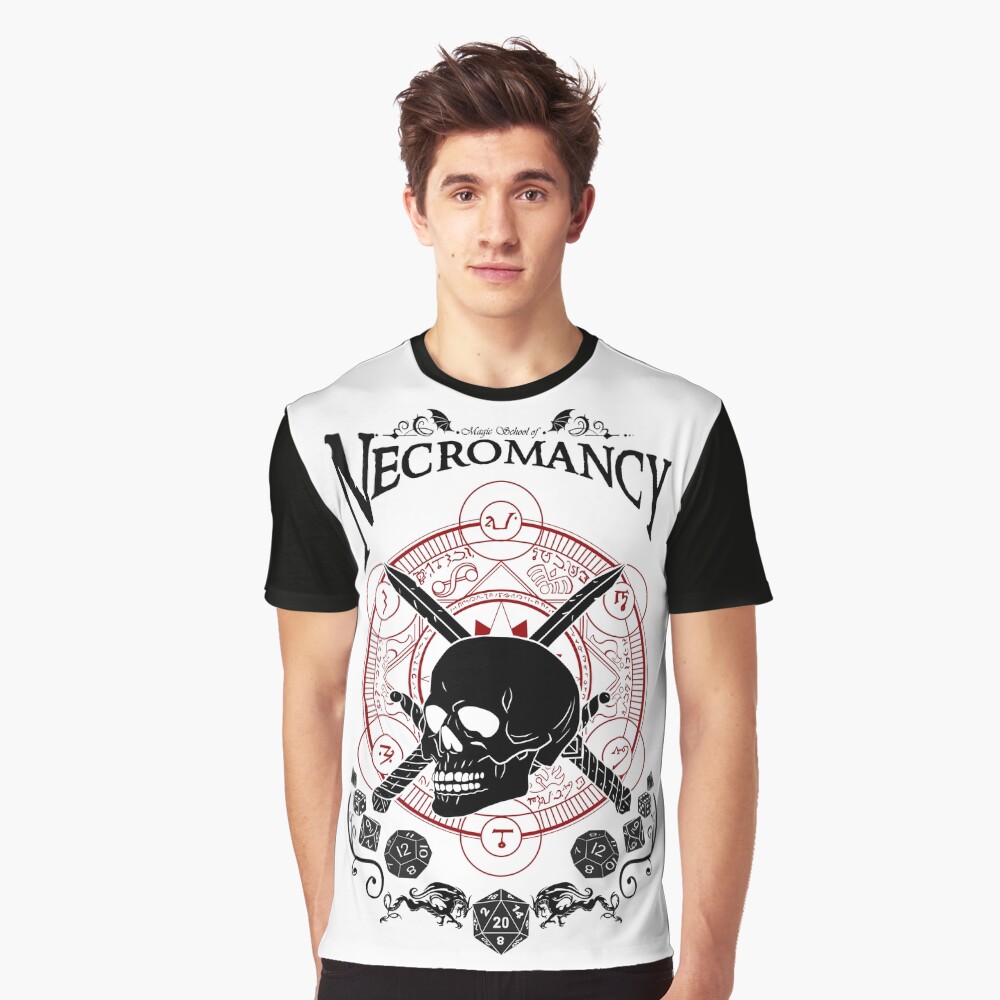 "Necromancy - RPG Magic School Series : Black" Essential T-Shirt for ...