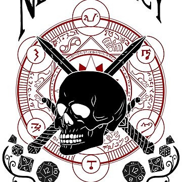 "Necromancy - RPG Magic School Series : Black" Essential T-Shirt for ...