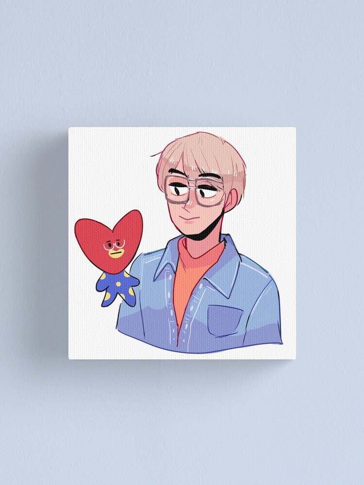 "BTS: V + TATA" Canvas Print by randomsplashes | Redbubble