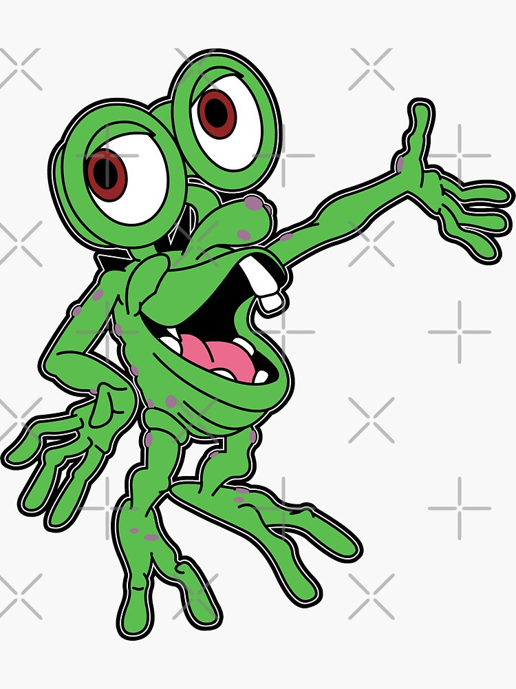 "Mr Bumpy " Sticker for Sale by robotghost | Redbubble