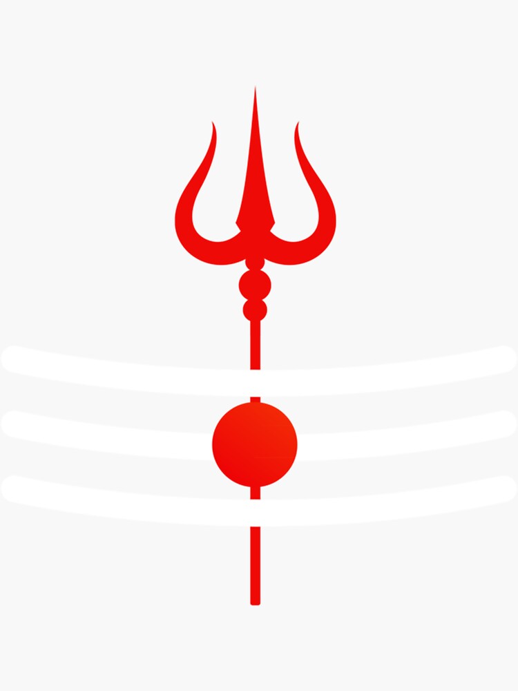 "Shiva Trishul " Sticker for Sale by CMAMARCC | Redbubble