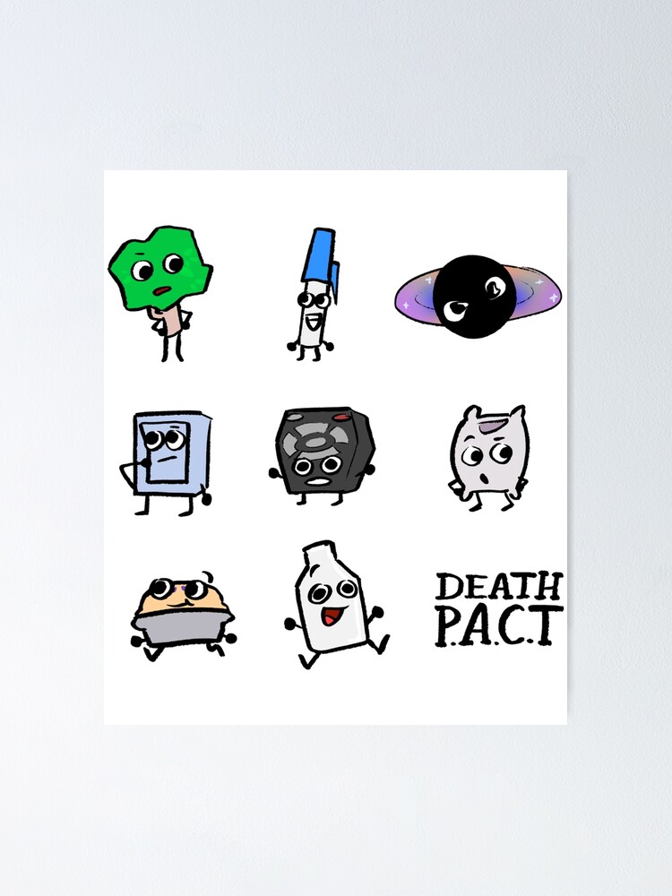 "BFB DEATH PACT Pack " Poster for Sale by PaintedTrash | Redbubble