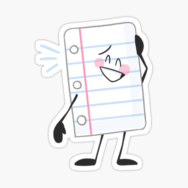 "paper (inanimate insanity) " Sticker for Sale by PaintedTrash | Redbubble