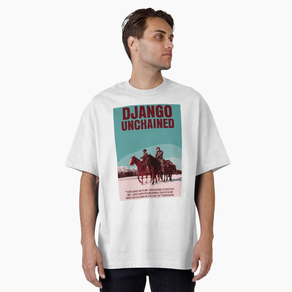 "Django Unchained Movie Poster" Sticker for Sale by FunnyFaceArt ...