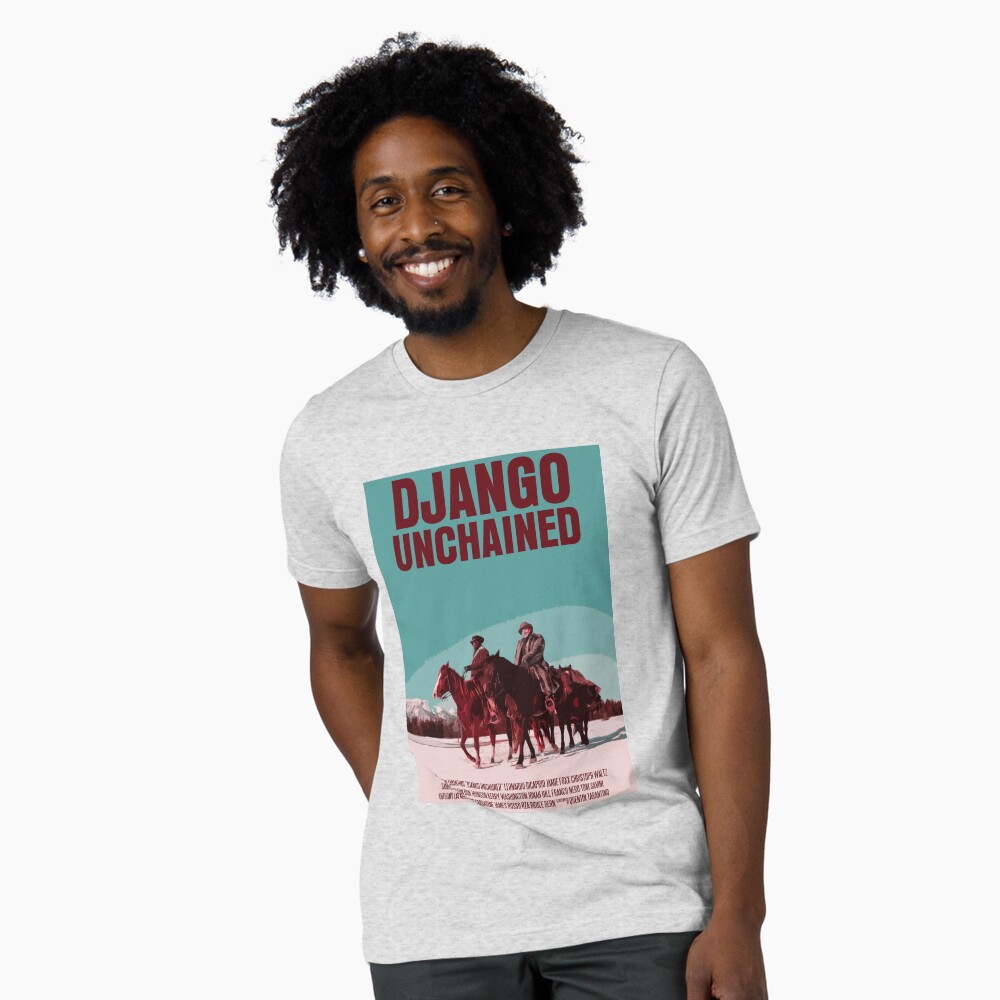 "Django Unchained Movie Poster" Sticker for Sale by FunnyFaceArt ...