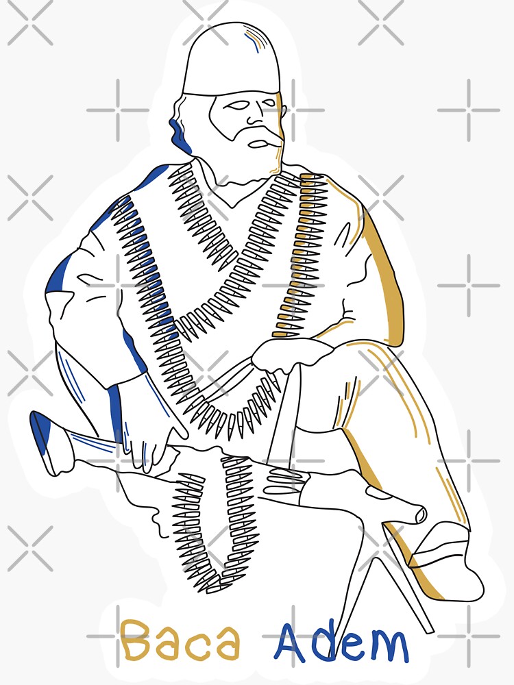 "Adem Jashari " Sticker for Sale by ngjite | Redbubble