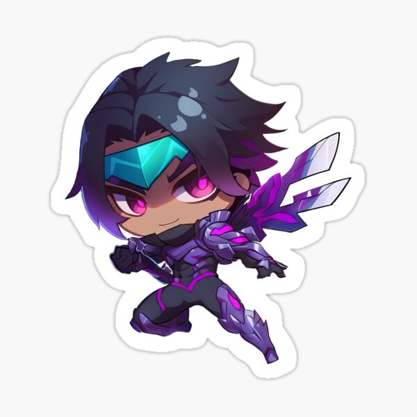 "Strong chibi cyber ninja warrior" Sticker for Sale by philitingar ...