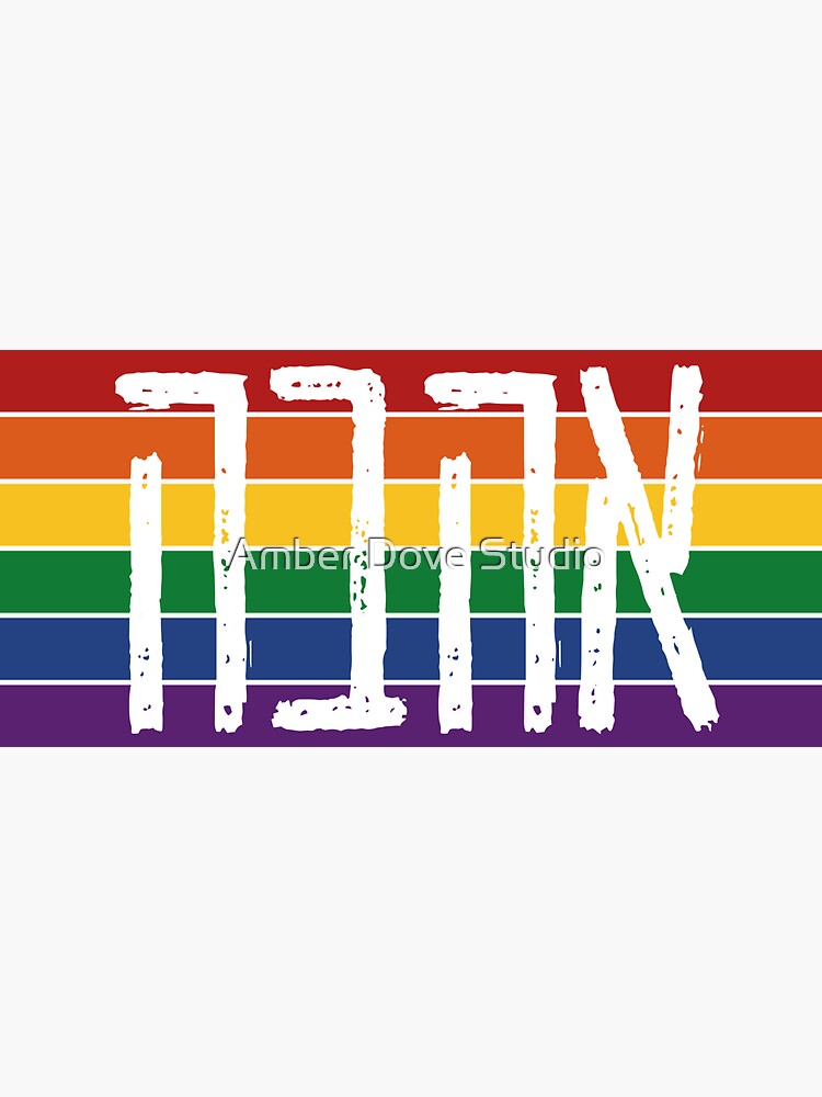 "Hebrew "AHAVAH" = "LOVE" On a Rainbow - LGBTQ Jews" Sticker for Sale ...