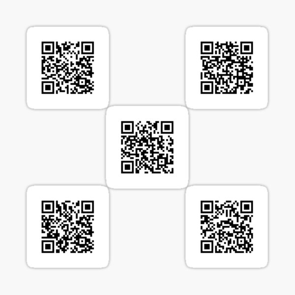 "5 Scary Movie Scenes You Need Surprise QR Codes" Sticker for Sale by bluAvocado | Redbubble