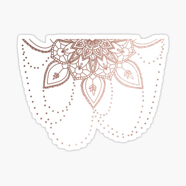 "Rose Gold Chain" Sticker for Sale by halconiandesign | Redbubble