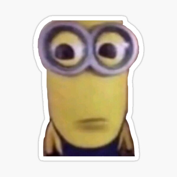 "judgy minion" Sticker for Sale by alex’s designs | Redbubble
