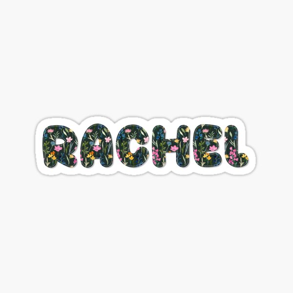 "Rachel name, Rachel go green!" Sticker for Sale by Danylo Mikhnievych ...