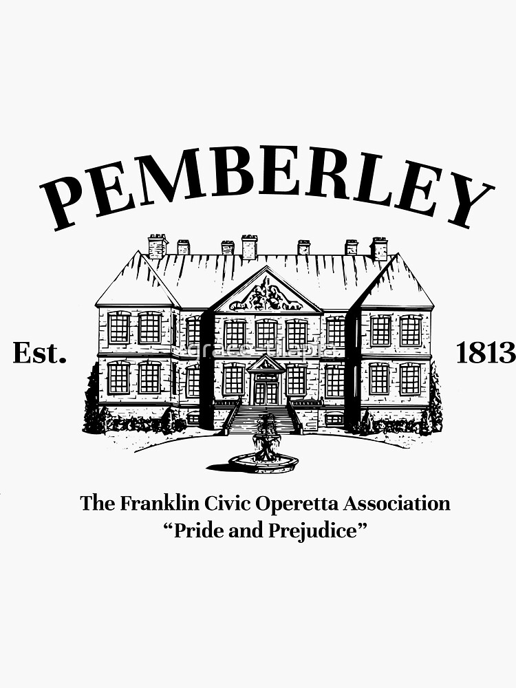 "FCOA’s Pemberley" Sticker for Sale by grace-tilapia | Redbubble