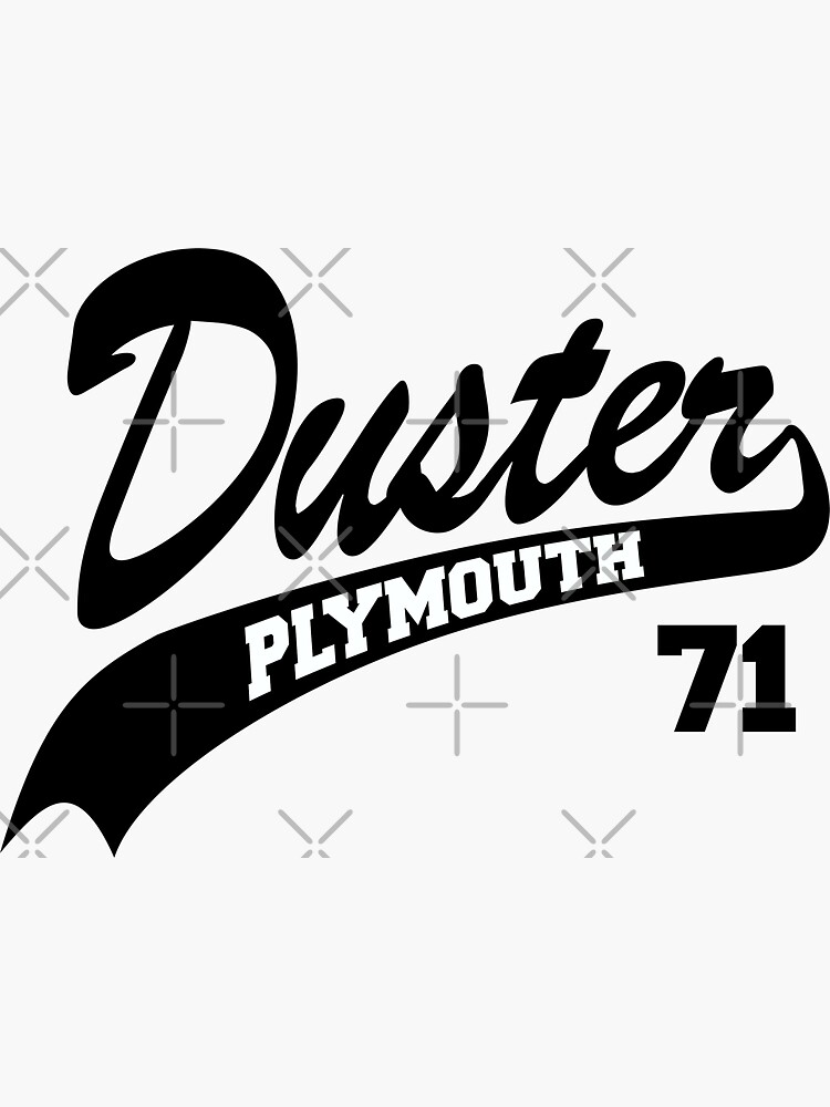 "71 Plymouth Duster" Sticker for Sale by ItsMeRuva | Redbubble