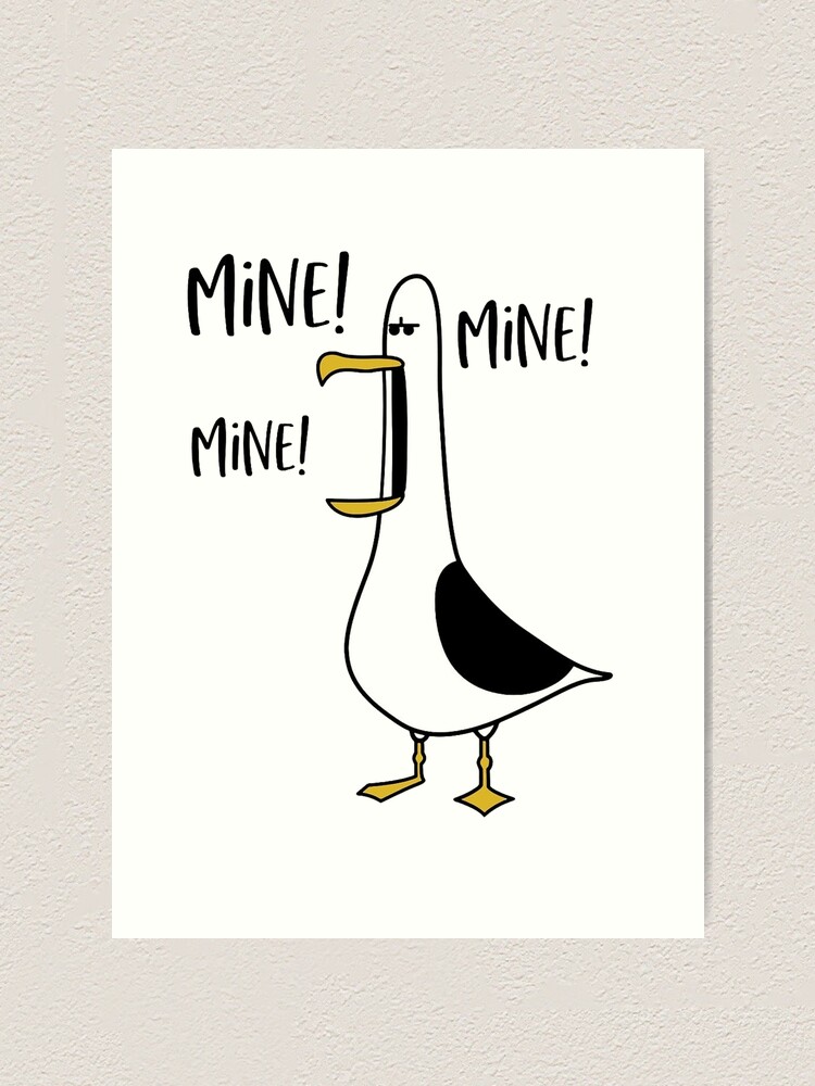 "Mine! Seagulls from Finding Nemo" Art Print for Sale by Kettucpen01 ...
