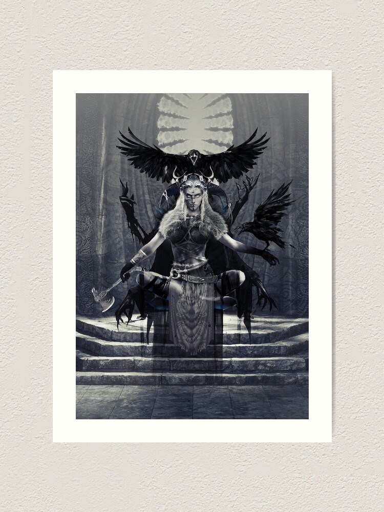 "The Norse Goddess Hel" Art Print for Sale by ikaruna | Redbubble