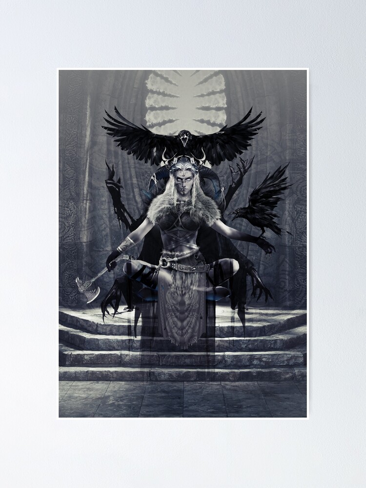 "The Norse Goddess Hel" Poster for Sale by ikaruna | Redbubble