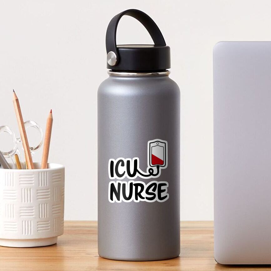"ICU Nurse" Sticker for Sale by megnance27 | Redbubble