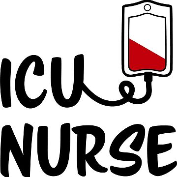 "ICU Nurse" Sticker for Sale by megnance27 | Redbubble