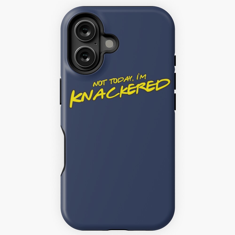 "Aussie British slang- KNACKERED meaning extremely tired" Sticker for ...