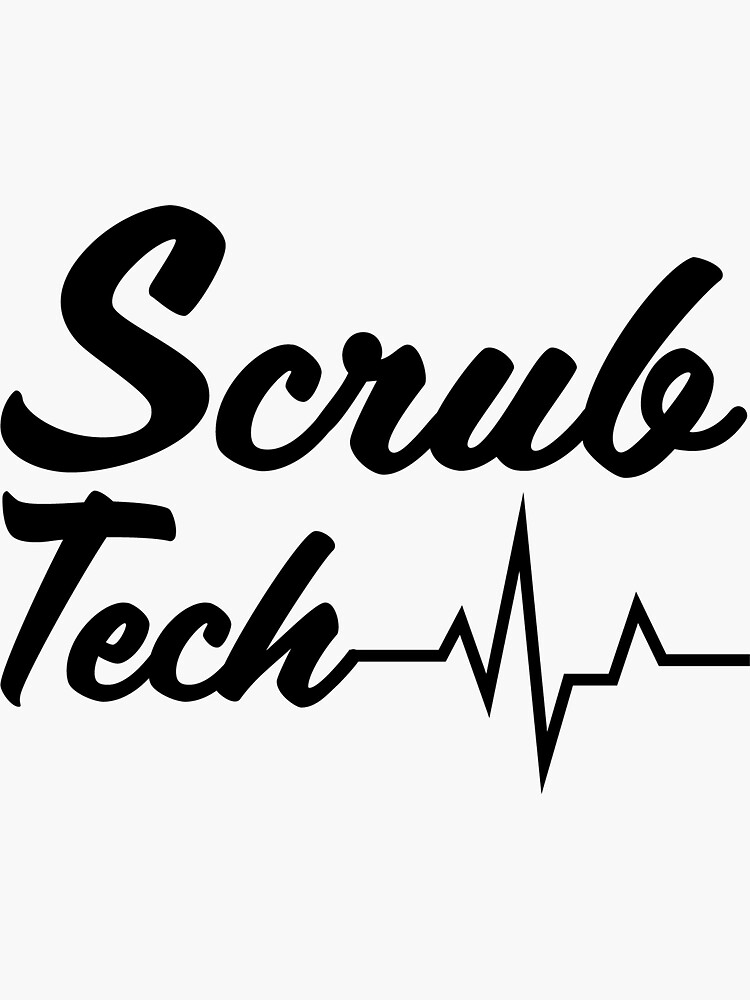 "Scrub Tech" Sticker von megnance27 | Redbubble