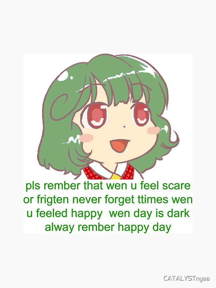 "pls rember happy day" T-shirt for Sale by CATALYSTnyaa | Redbubble ...