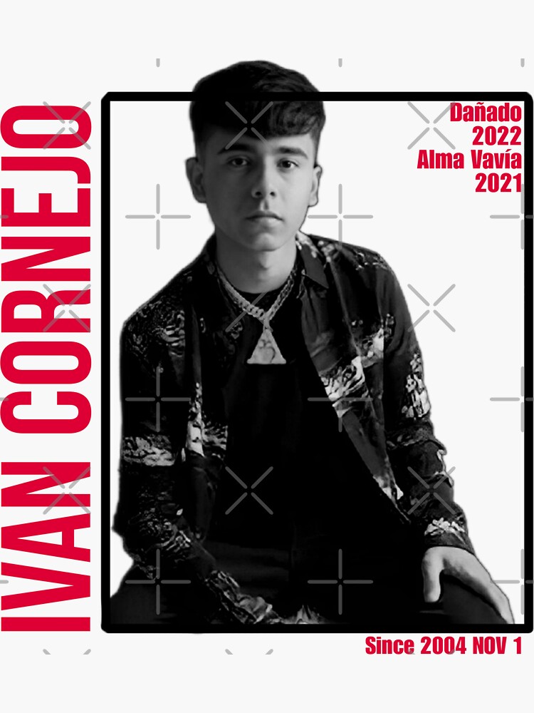 "Ivan Cornejo - Alma Vacía and Dañado Album Cover Design " Sticker for ...