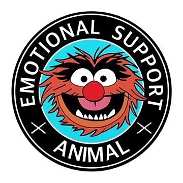 "Emotional Support Animal" Sticker for Sale by joneslizard | Redbubble