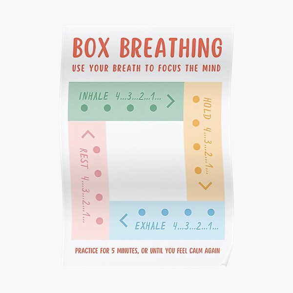 "Box Breathing Use Your Breath To Focus The Mind Practice For 5 Minutes ...