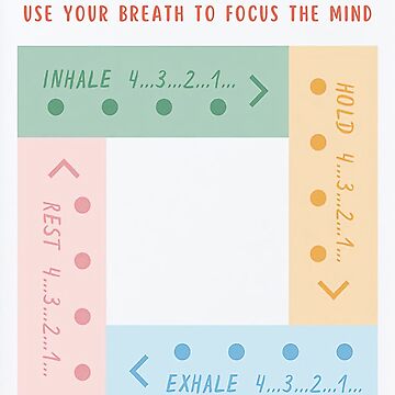 "Box Breathing Use Your Breath To Focus The Mind Practice For 5 Minutes ...