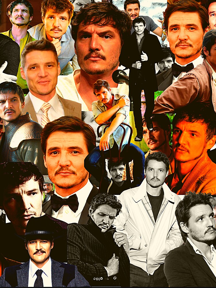 "Pedro Pascal Ultimate Collage Fan Art - Bright Colors Version - Design ...