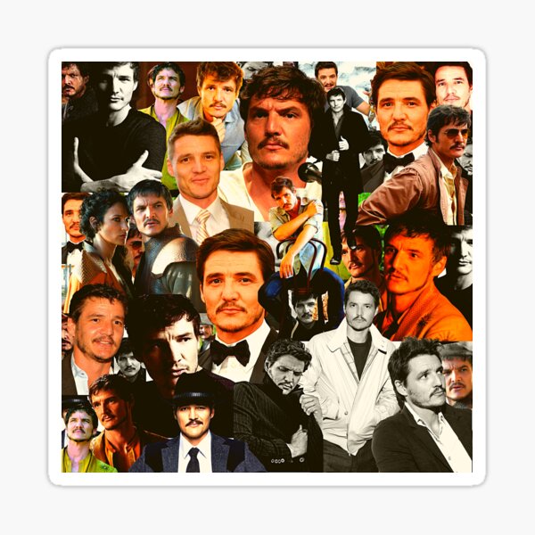 "Pedro Pascal Ultimate Collage Fan Art - Bright Colors Version - Design ...