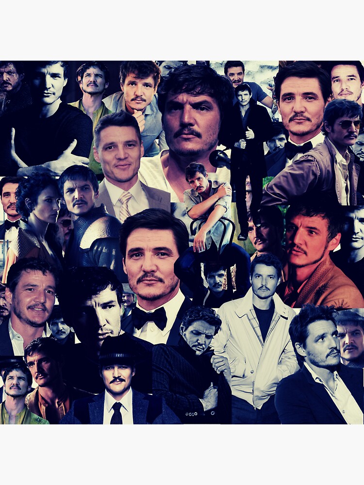"Pedro Pascal Dark Tint Collage Fan Art - Tinted Version - Design 5 ...