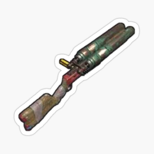 "Rust double barrel merch " Sticker for Sale by Blackknights | Redbubble