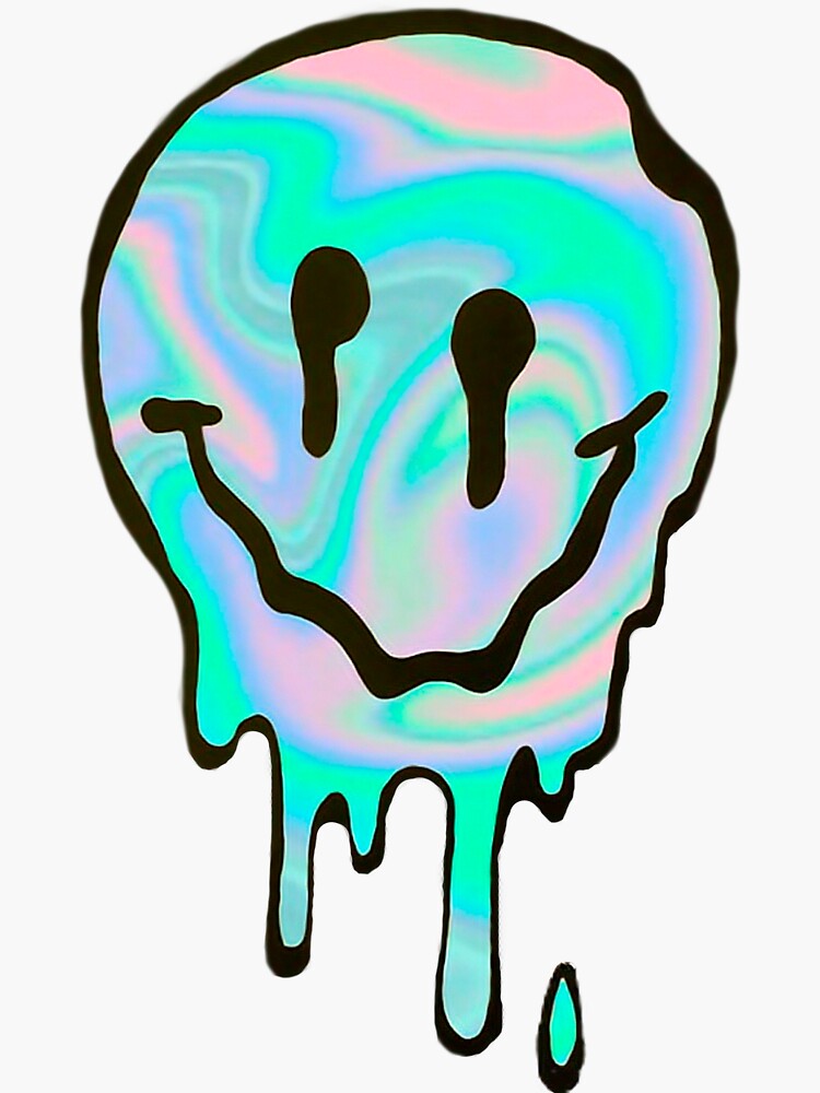 "MELTING SMILE" Sticker by gbsc | Redbubble
