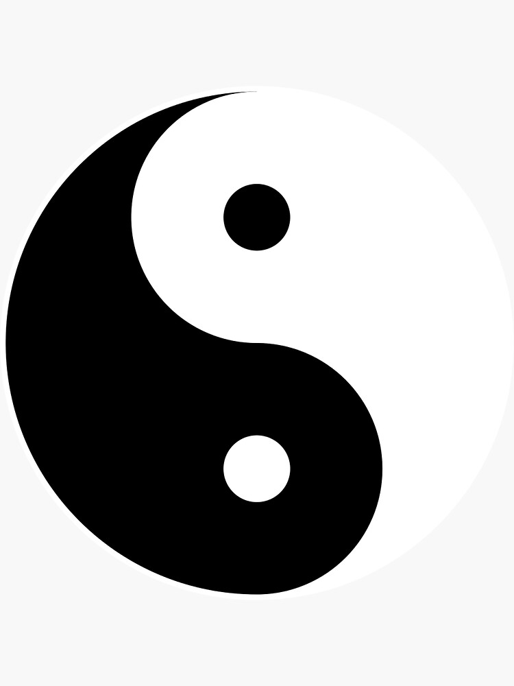 "yin yang symbol" Sticker for Sale by SvetlanaArt | Redbubble