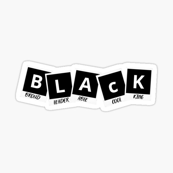 "black histoy month-cool black word design" Sticker for Sale by made-by ...