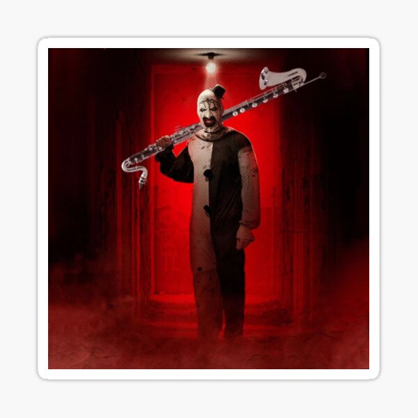 "Terrifier 2- Art the clown" Sticker for Sale by Brush-Master | Redbubble