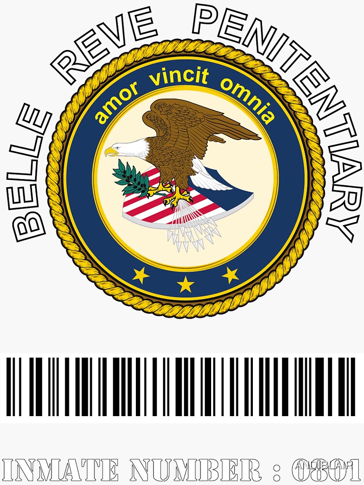 "Belle Reve Penitentiary" Sticker for Sale by ANDIBLAIR | Redbubble