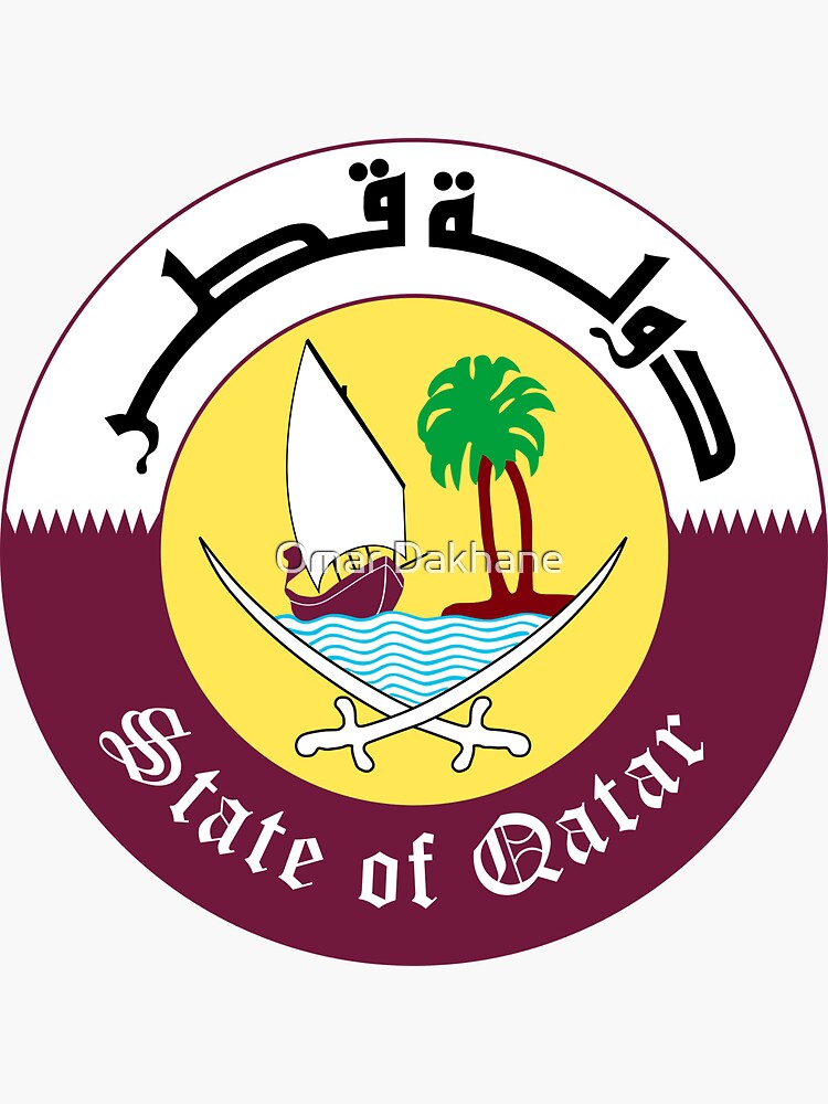"Qatar" Sticker by OmarDakhane | Redbubble