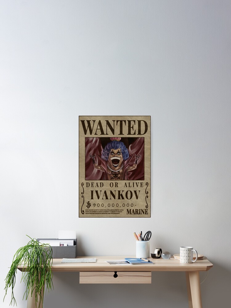 "Iva One Piece Bounty Emporio Ivankov Wanted" Poster for Sale by One ...