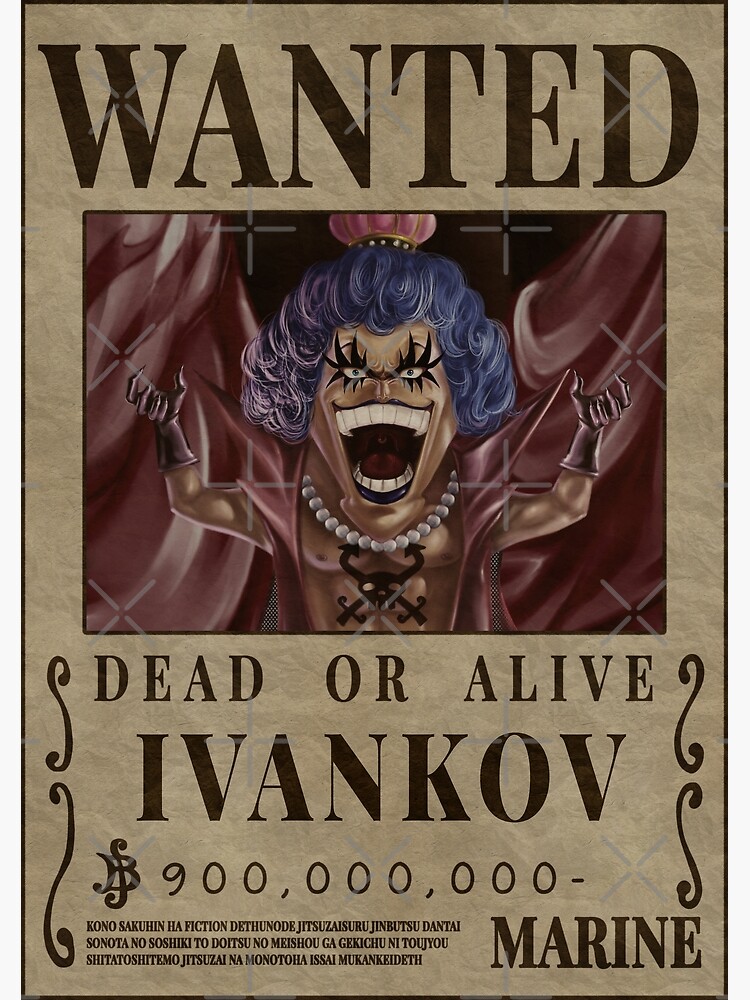 "Iva One Piece Bounty Emporio Ivankov Wanted" Poster for Sale by One ...