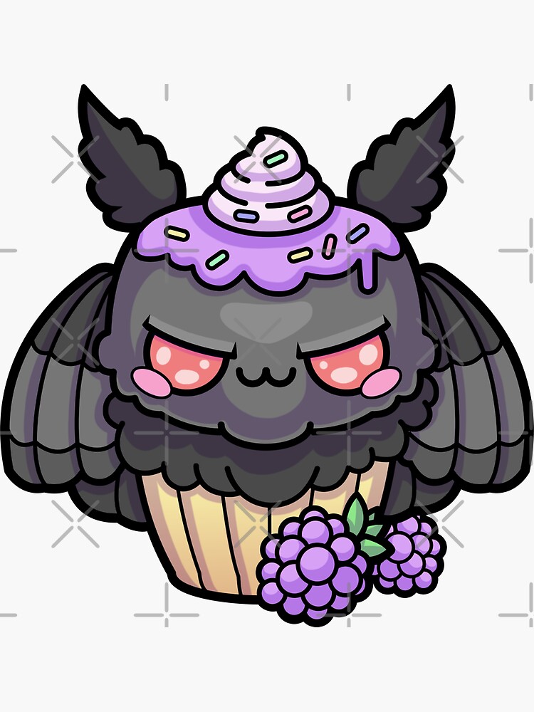 "The Mothman Kryptid Cakes (Cryptid Cupcakes)" Sticker for Sale by ...