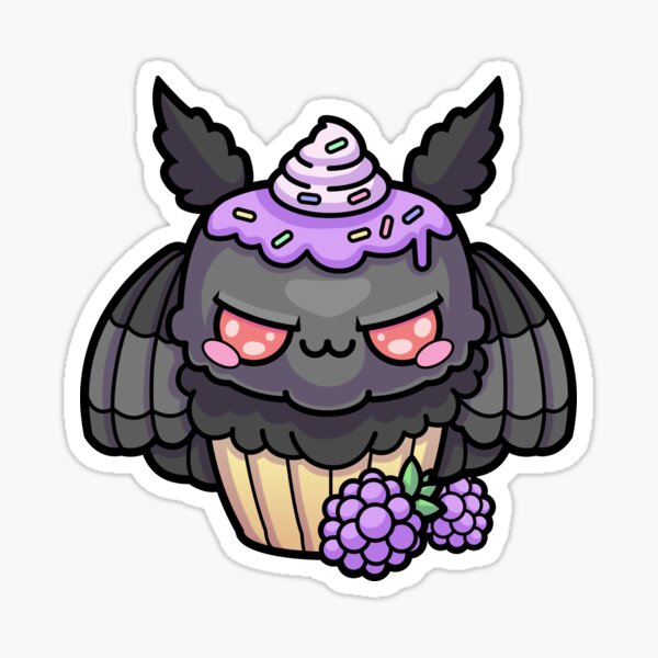 "The Mothman Kryptid Cakes (Cryptid Cupcakes)" Sticker for Sale by ...