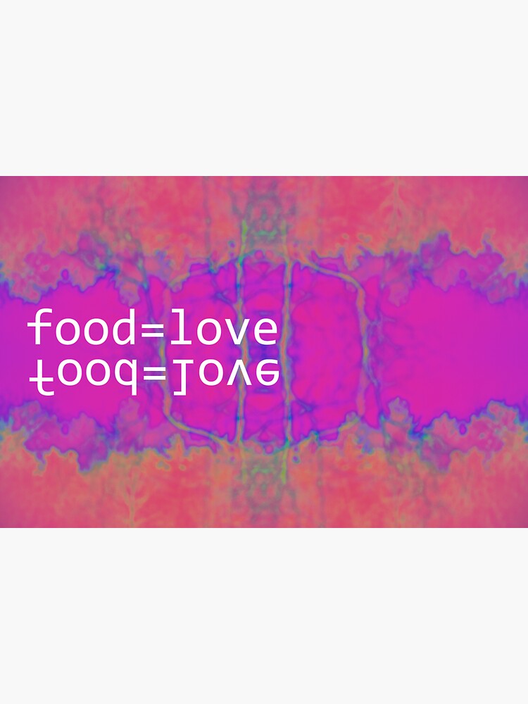 "food equals love" Sticker for Sale by terracefclub | Redbubble